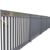 China Powder Coated Frame 304ss Modern Design Metal Galvanized Aluminum Steel Fence for sale