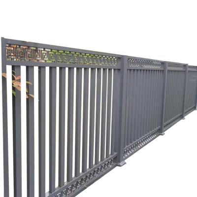 China Powder Coated Frame 304ss Modern Design Metal Galvanized Aluminum Steel Fence for sale