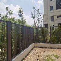 China Powder Coated Frame 304ss Modern Design Metal Galvanized Aluminum Steel Fence for sale