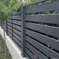 China Powder Coated Frame 304ss Modern Design Metal Galvanized Aluminum Steel Fence for sale