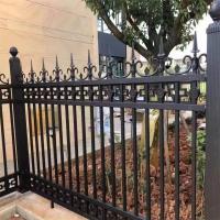 China Powder Coated Frame 304ss Modern Design Metal Galvanized Aluminum Steel Fence for sale