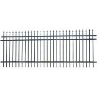 China Elegant Balustrades Handrails Horizontal Slats Metal Fence Long Service Life for sale