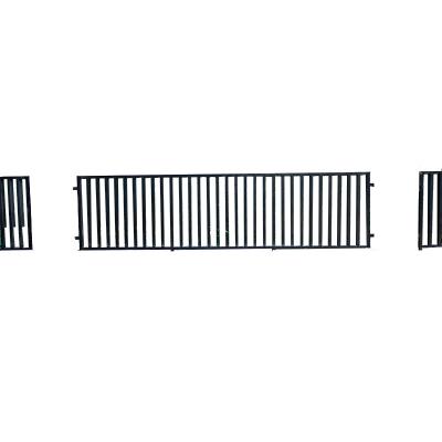 China Black Horizontal Framed Balustrades Handrails Fencing Solution for sale