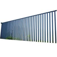 China Flooring Mounted Outdoor Iron Fence With Modern Design And Welded Construction for sale