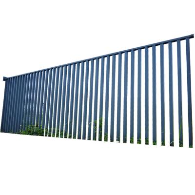 China Flooring Mounted Outdoor Iron Fence With Modern Design And Welded Construction for sale