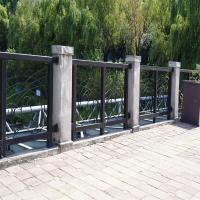 China Black Balustrades Handrails  Customized Home Garden Fencing for sale