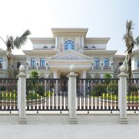 China Flat Black Aluminum Garden Fence with Metal Ceiling System XY-PF039 for sale