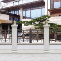 China Commercial Aluminum Railing Balusters Slat Fence Pickets Black Customized for sale