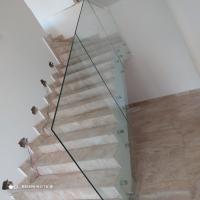 China Staircase SS Aluminum Glass Railing Handrails For Balcony Deck Wall Architectural for sale