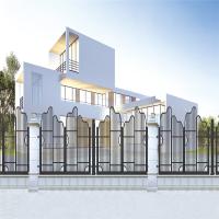 China Aluminum Railing with Customizable Horizontal Slat Design for Pool and Yard for sale