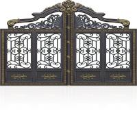 China TFT Sliding Trellis Aluminium Fence Gate Rotproof Eco Friendly for sale