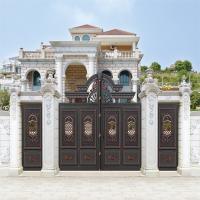 China Waterproof Metal Aluminium Fence Gate Driveway Residential Anti Theft for sale