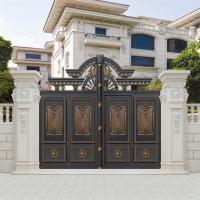China Outdoor Garden galvanized Aluminium Pedestrian Gate Manual Sliding for sale