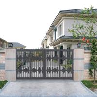China Compound Wall 6063 Aluminium Garden Gate Driveway Custom Laser Cut for sale