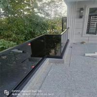 China Side Mounted Modern Black Stair Handrail Railing 6061 Aluminum Alloy For Steps for sale