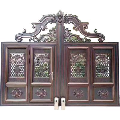 China Customized Size Acceptable Sliding External Security Doors Automatic Opening Pattern for sale
