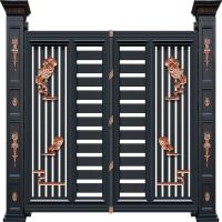 China Outdoor Garden galvanized Aluminium Pedestrian Gate Manual Sliding for sale