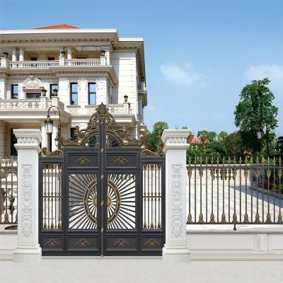 China Electrical Motorized Aluminum Drive Way Gates Bifold Sliding Door for sale