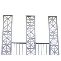 China Matte Black Aluminum Wrought Iron Balcony Railing Security Steel Balustrade for sale