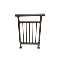 China Welding Galvanized Steel Rod Wrought Iron Guard Rails For Deck Customized for sale