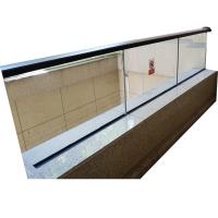 China OEM Security Glass Aluminium Railing Channel U Shape For Courtyard Balcony for sale