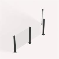China Balcony Aluminum Glass Railing Handrails Staircases For Decks Atriums for sale