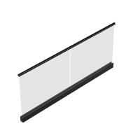 China Floor Deck U Channel Glass Railings for Customized Colors Balcony Balustrad for sale