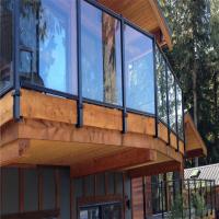 China Indoor Balcony Glass Railing Minimalism Style Customization for sale