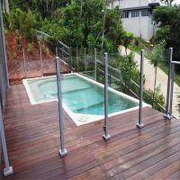China Indoor Balcony Glass Railing Minimalism Style Customization for sale