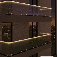 China Australia Standard Home Aluminium Glass Handrail Fencing China Windproof for sale