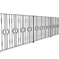 China Privacy Wrought Iron Fence For Boundary Wall Railing Railings for sale