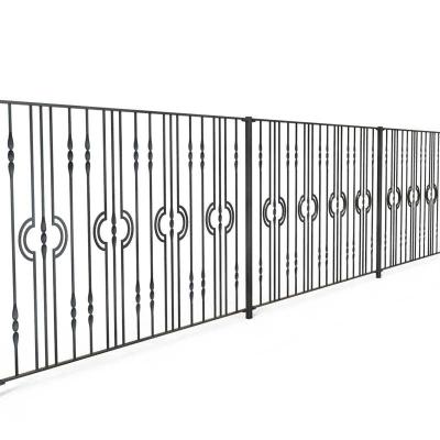 China Privacy Wrought Iron Fence For Boundary Wall Railing Railings for sale