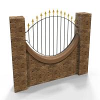China Elegant Wrought Iron Balustrade With Gates 2025 New design type for sale