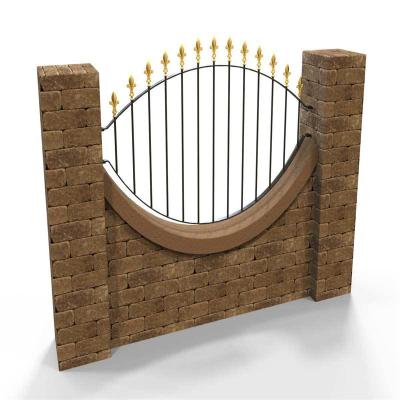 China Exterior Picket Fence Hot Dip Galvanizing For Iron No Reviews for sale