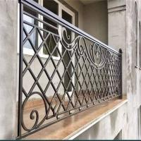 China Cheap Flat Galvanized Steel Pipe Balustrade Ready To Assemble for sale