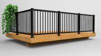 China Galvanized Steel Iron Railing Powder Coated Custom Colors for sale