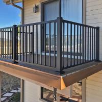 China Cheap Flat Galvanized Steel Pipe Balustrade Ready To Assemble for sale