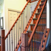China 8mm Thickness Solid Rod garden Galvanized iron Railing for sale