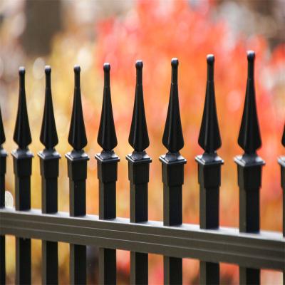 China Customized Aluminum Horizontal Slat Fence Yard Pool Fence 3 Rails for sale