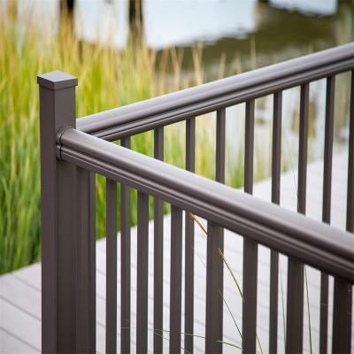 China White Aluminum Stair Balustrade XY-PF037 for Deck Stairs Balcony for sale