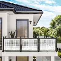 China White Security Aluminum Balustrade XY-PF034 for Balcony and Deck for sale