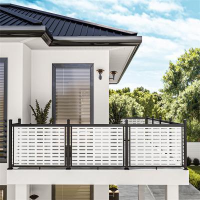 China White Security Aluminum Balustrade XY-PF034 for Balcony and Deck for sale
