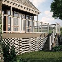 China White Security Aluminum Balustrade XY-PF034 for Balcony and Deck for sale