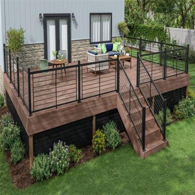 China Flat Black Aluminum Garden Fence with Metal Ceiling System XY-PF039 for sale