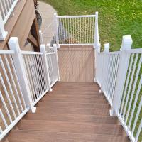 China Cast Iron Brackets Design Aluminum Square Pipe Railing for sale