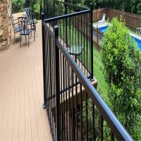 China Cast Iron Brackets Design Aluminum Square Pipe Railing for sale