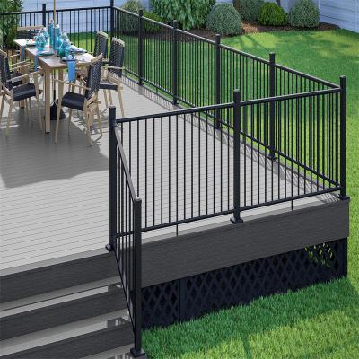 China Pre-Assembled Aluminum Railing Crossbar Railing Designs Luxury Villa for sale