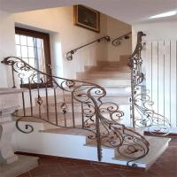 China Strong Interior Staircase outdoor metal handrail for steps Protective Finish for sale