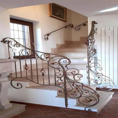 China Strong Interior Staircase outdoor metal handrail for steps Protective Finish for sale