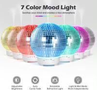 China Mirror Ball Essential Oil Diffuser 100ml 7 Color Lights Ultrasonic Aroma Diffuser for Home Office for sale